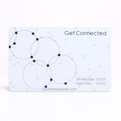 Pure Metal Cards - White Titanium Cards