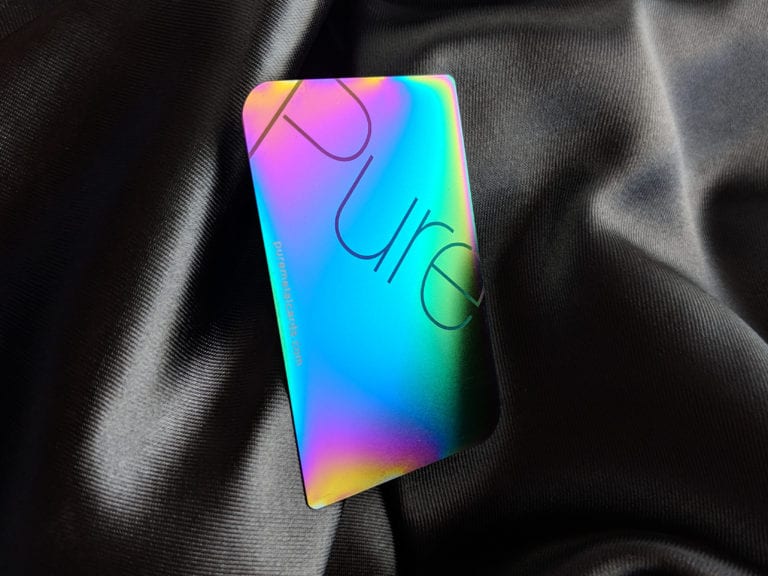 Iridescent Steel Cards