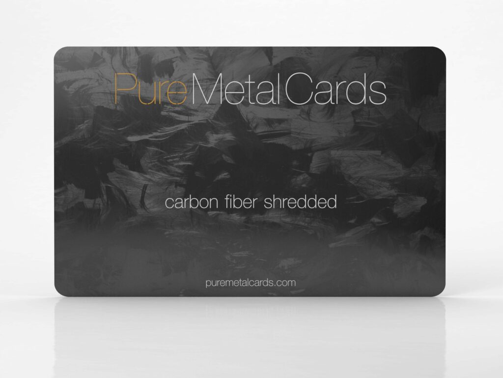 Shredded Carbon Fiber Business Cards