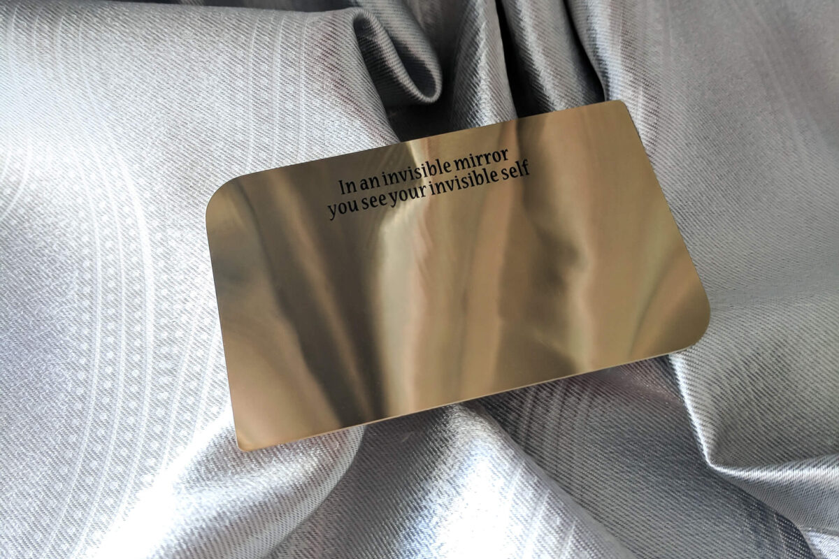 Matt Black Brushed Brass Business Card: Sleek and Sophisticated