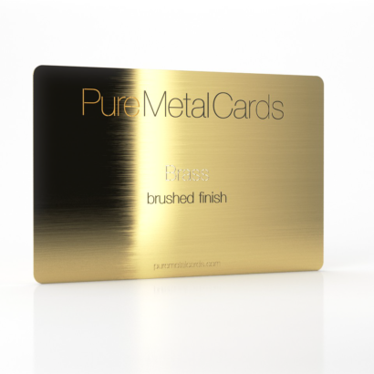 Brass (Gold) Brushed Cards