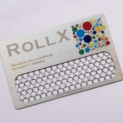 Standard Stainless Steel Grinder Cards Cards - Pure Metal Cards