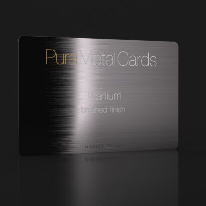 Pure Metal Cards - Brushed Titanium Cards