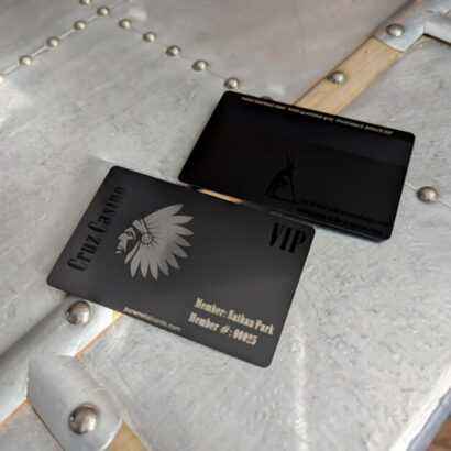 Gun Metal Gray Stainless Steel Business Cards - Pure Metal Cards