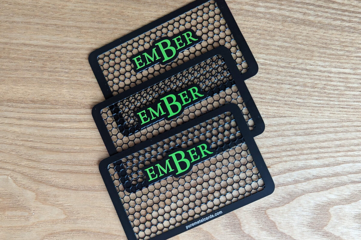 Standard Stainless Steel Grinder Cards Cards - Pure Metal Cards