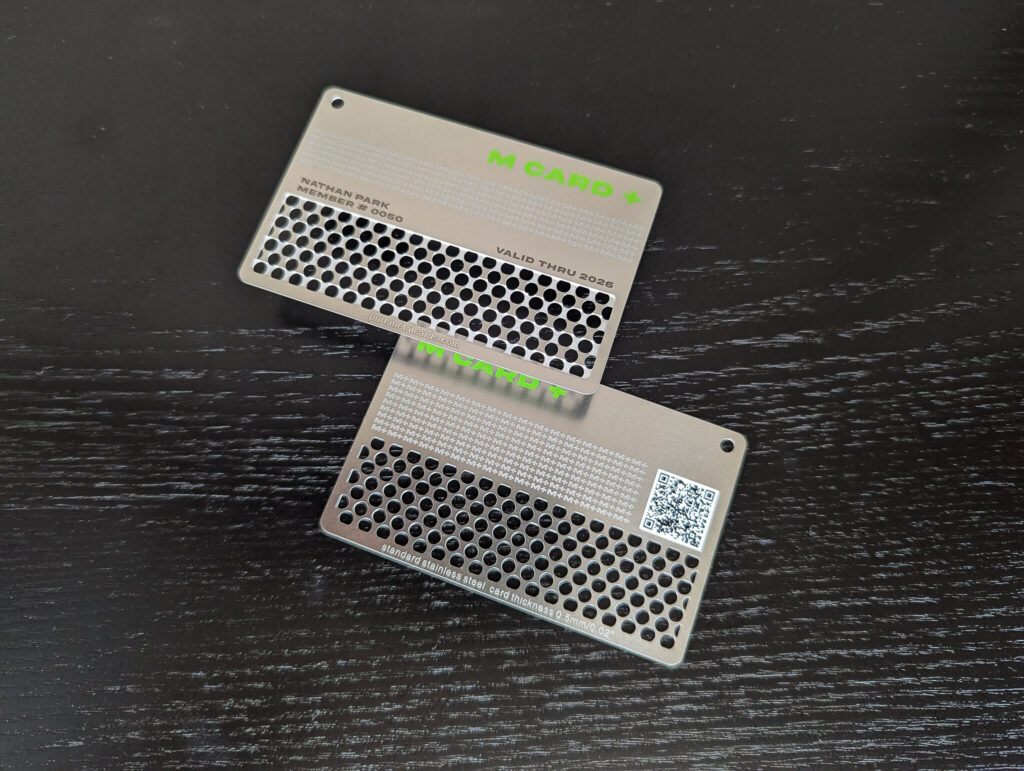 Standard Stainless Steel Grinder Cards Cards - Pure Metal Cards